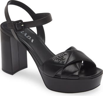 Prada Diagram Platform Sandal (Women) | Nordstrom