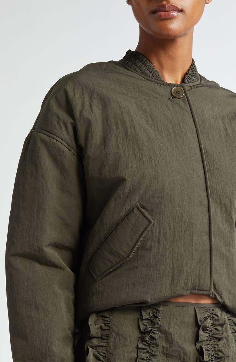 Cecilie Bahnsen Ubon Bow Hem Nylon Bomber Jacket | Nordstromrack