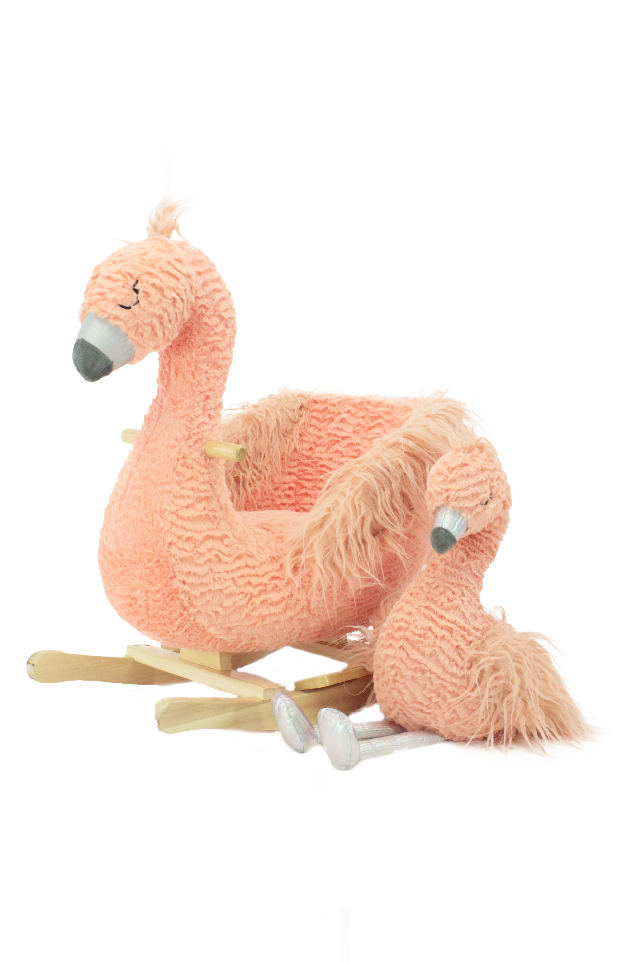 Soft Landing Darling Duo Flamingo Rocker & Toy Set | Nordstrom