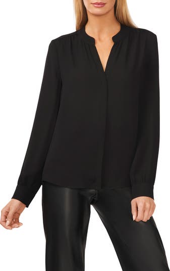 Halogen® Split Neck Popover Top | Nordstrom