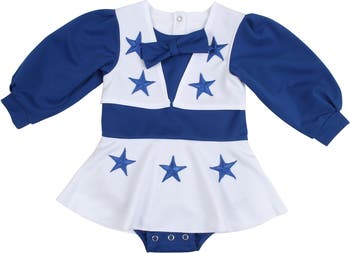 NFL Girls Toddler Dallas Cowboys White/Royal Blue DCC Cheer Uniform ...