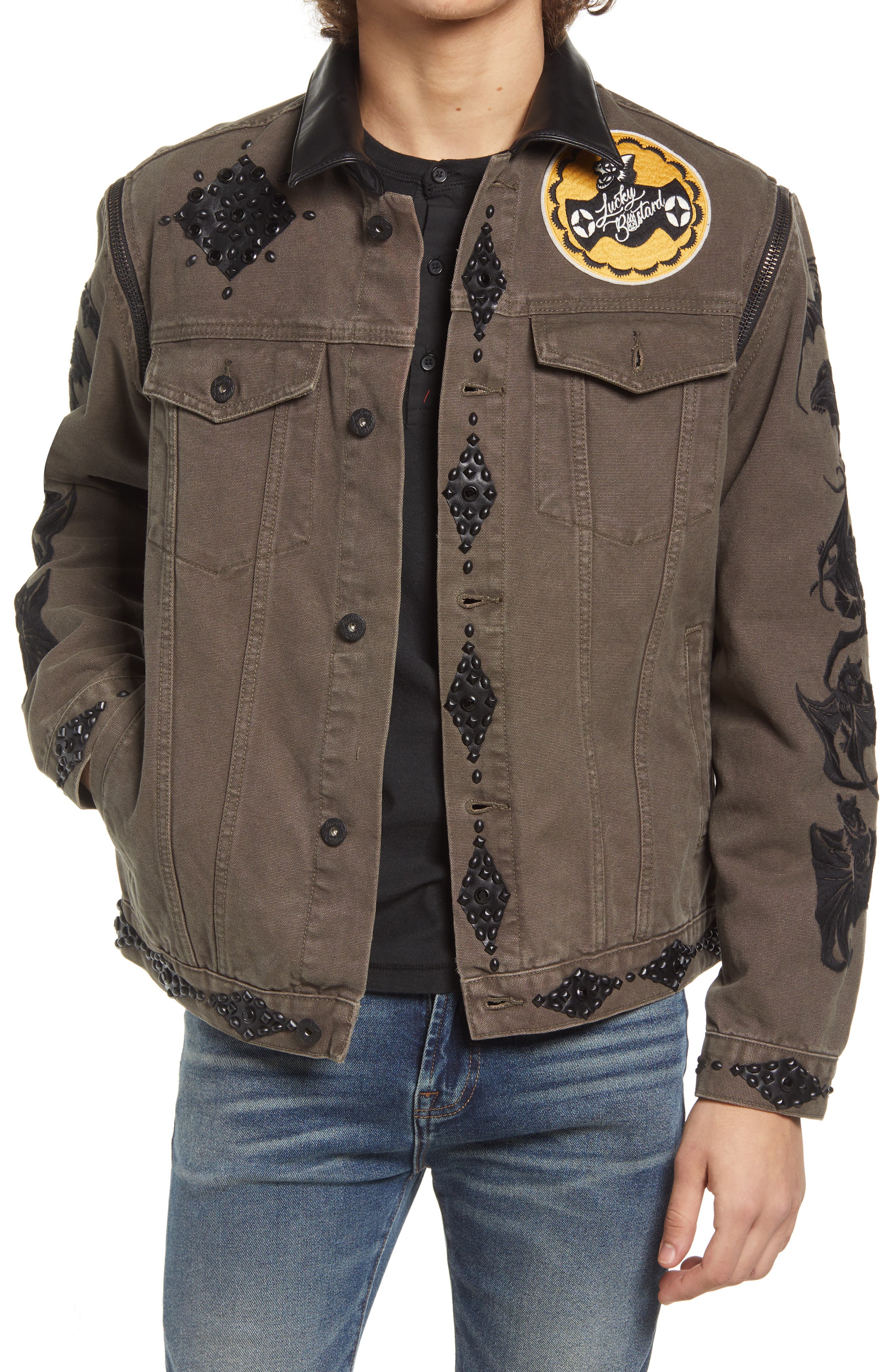 Cult of Individuality Type II Zip-Off Sleeve Canvas Jacket (Men ...