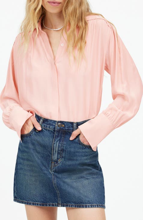 Women's Pink Button Up Tops | Nordstrom
