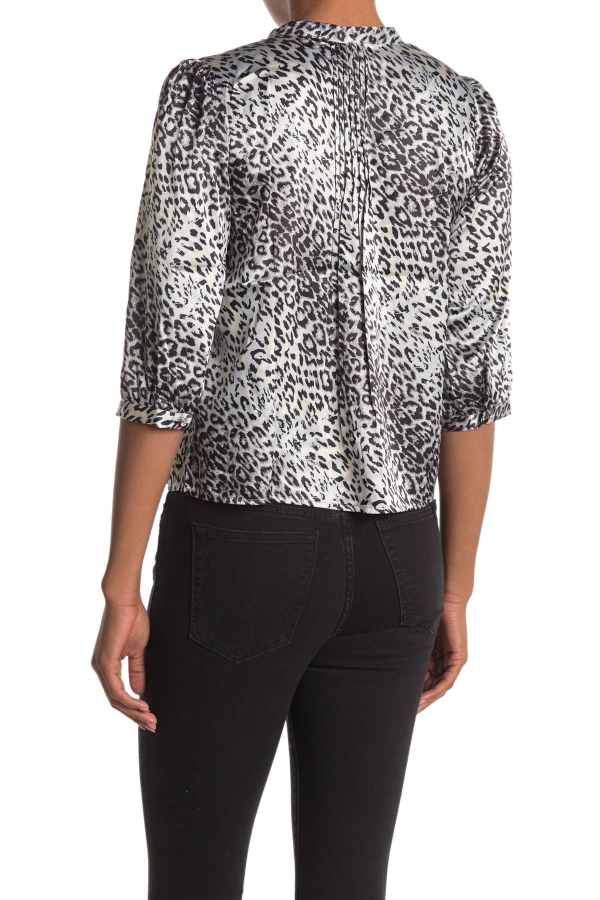 Vertigo Paris Printed Tie Neck Blouse | Nordstromrack