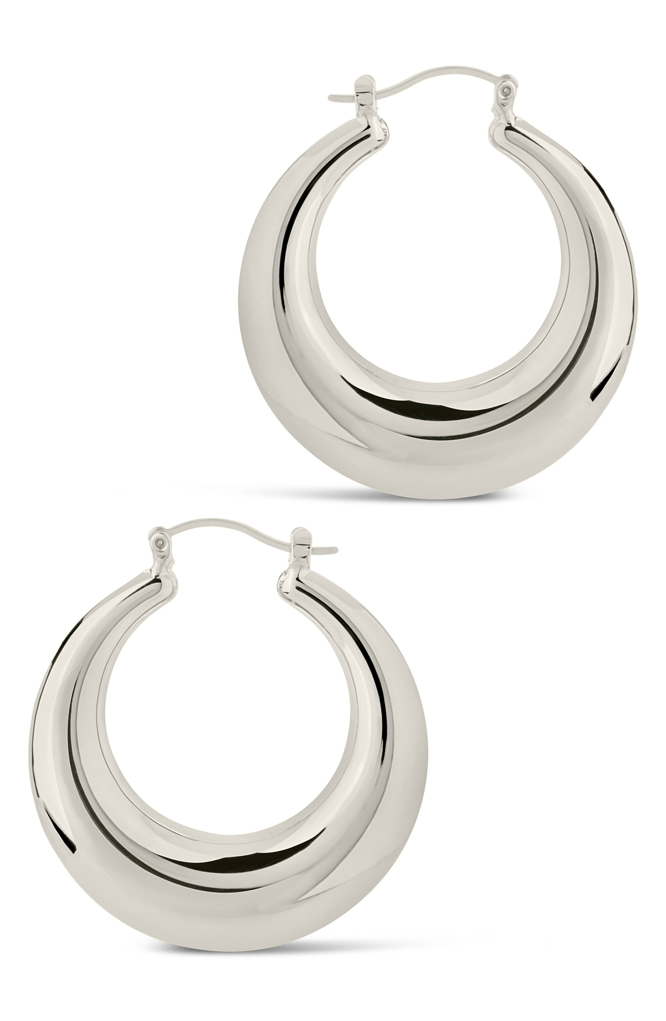 Sterling Forever Quinn Tube Hoops | Nordstromrack