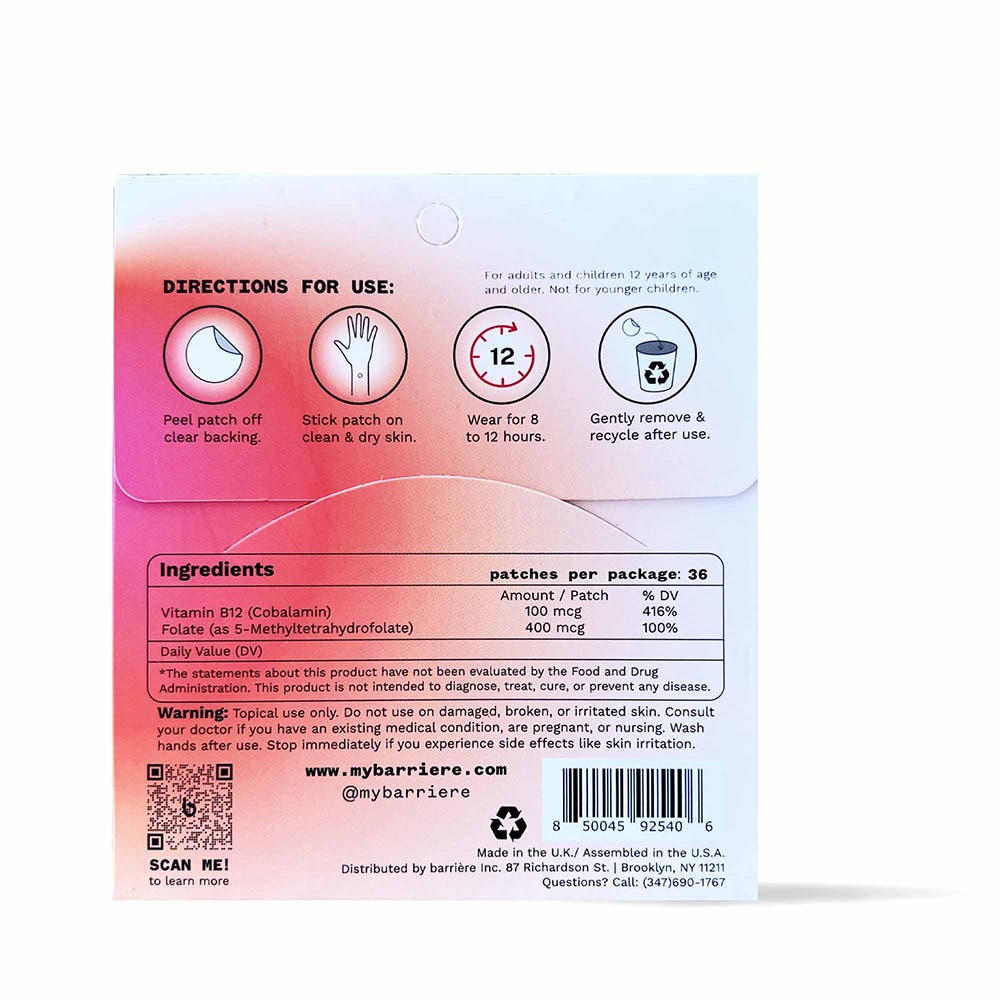 Barriere Energy Boost - Vitamin B12 Patch | Nordstrom