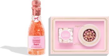 sugarfina Pink Champagne & Caviar Bento Box & Candy Bottle Bundle ...