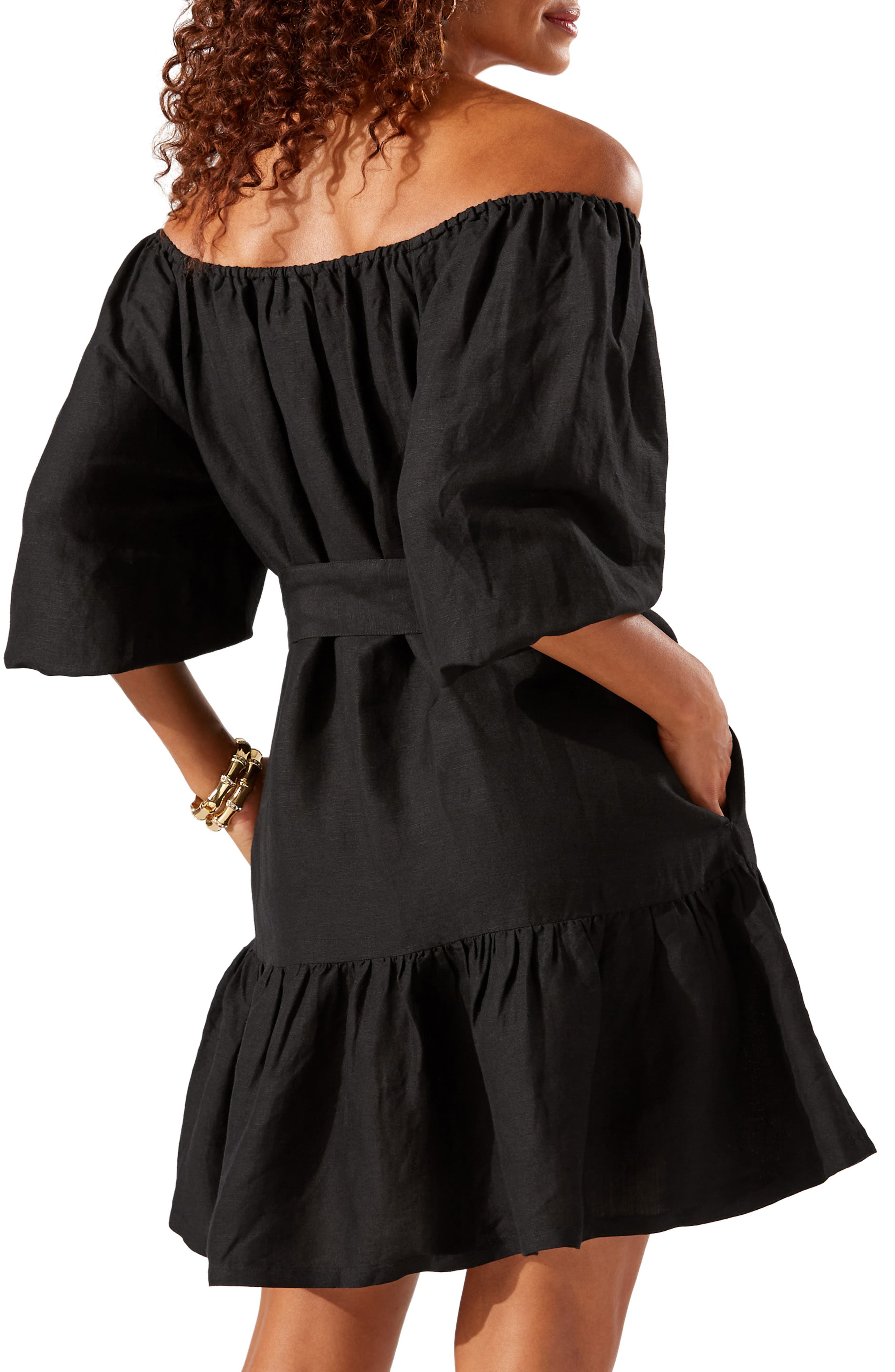 Tommy Bahama St. Lucia Off the Shoulder Tiered Dress | Nordstromrack
