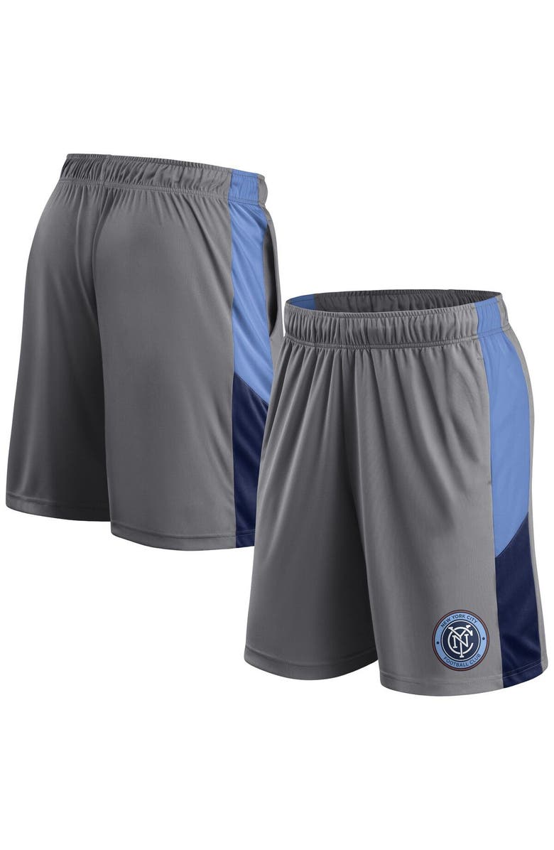 FANATICS Men's Fanatics Branded Gray New York City FC Team Shorts ...