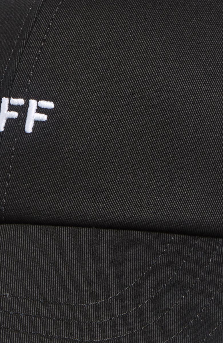 Off-White Off Stamp Embroidered Logo Cotton Drill Baseball Cap | Nordstrom