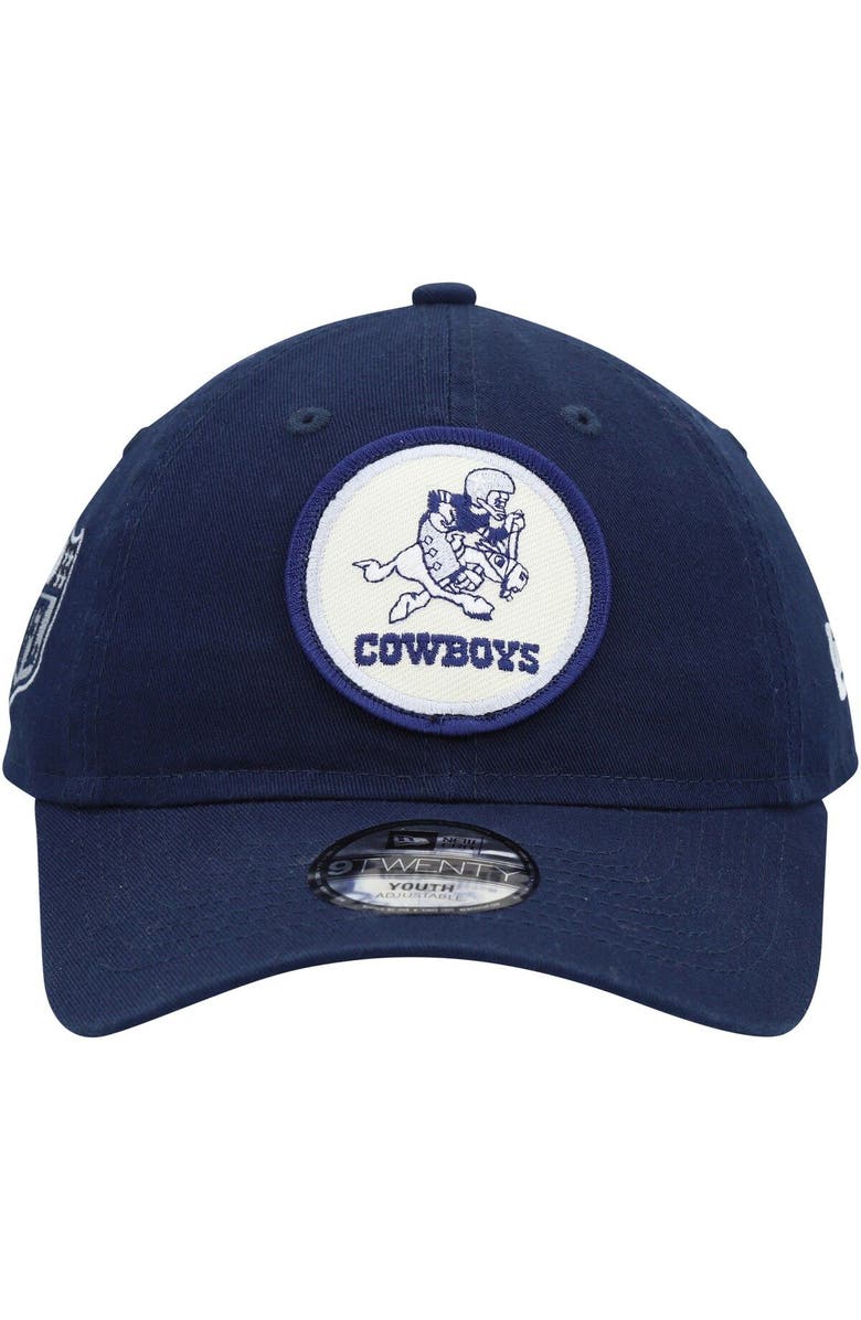 New Era Youth New Era Navy Dallas Cowboys Historic Sideline 9TWENTY ...