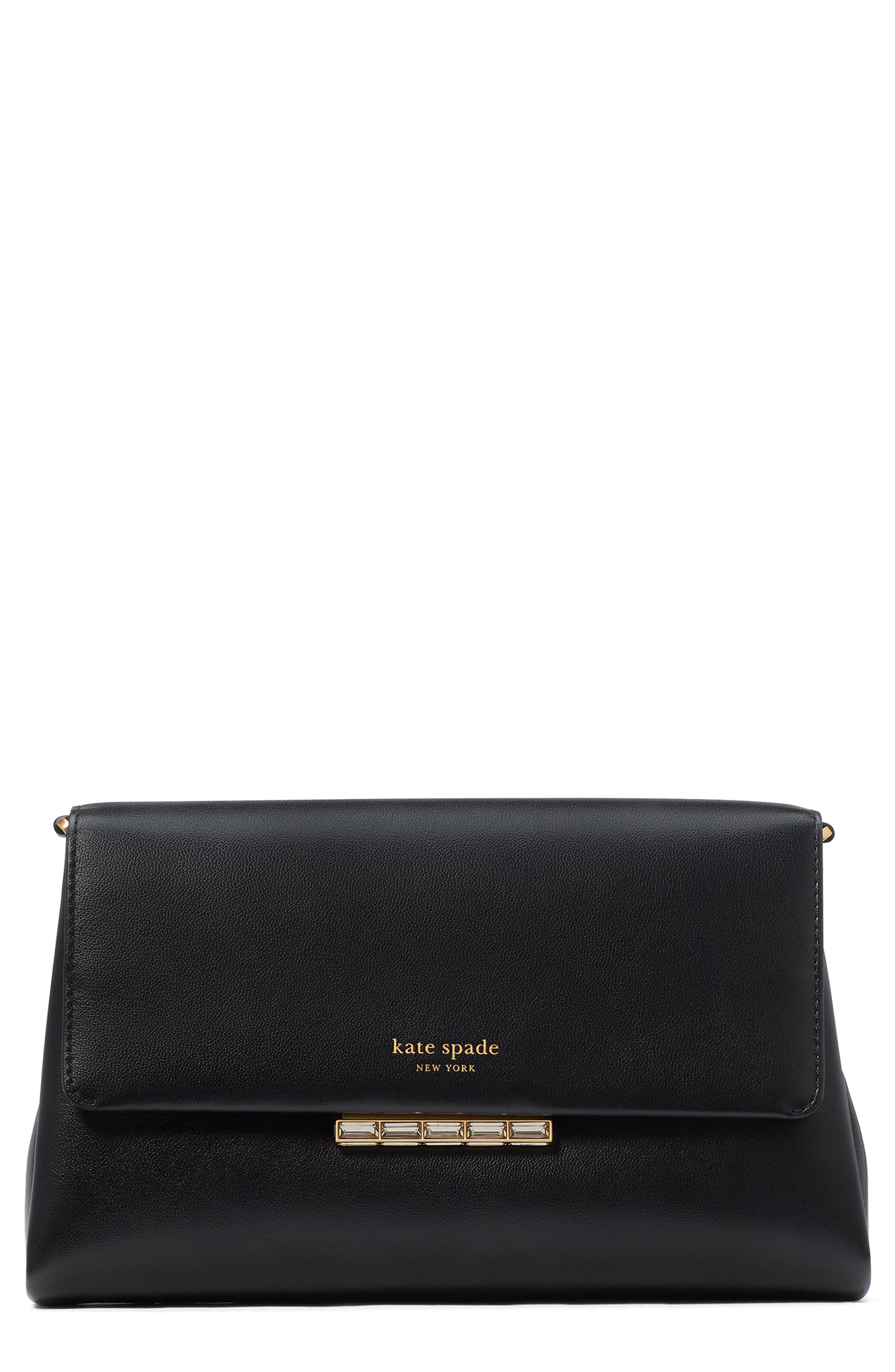 Kate Spade New York grace embellished lock leather crossbody bag ...