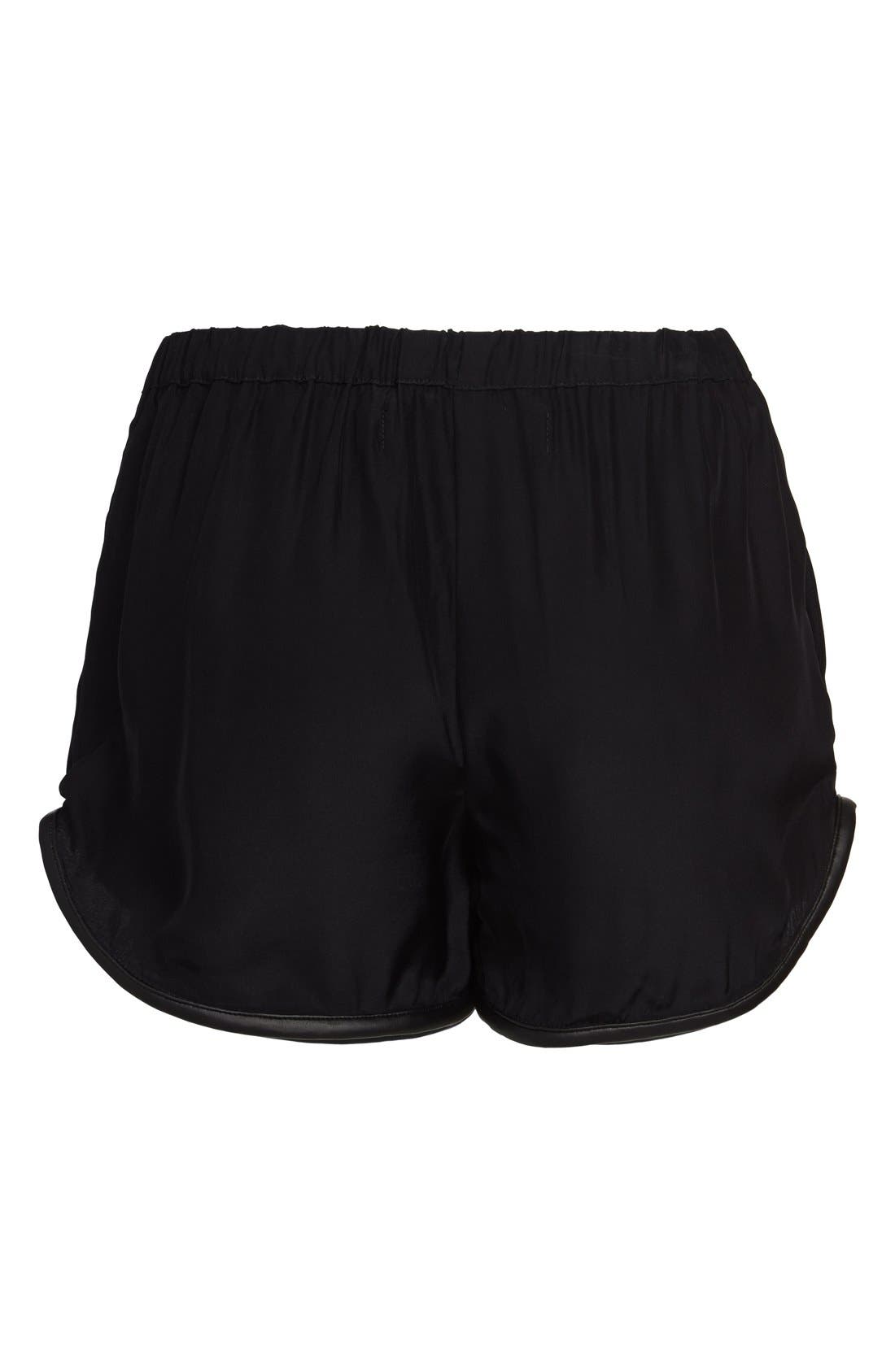 Heidi Merrick Silk Charmeuse Track Shorts | Nordstrom