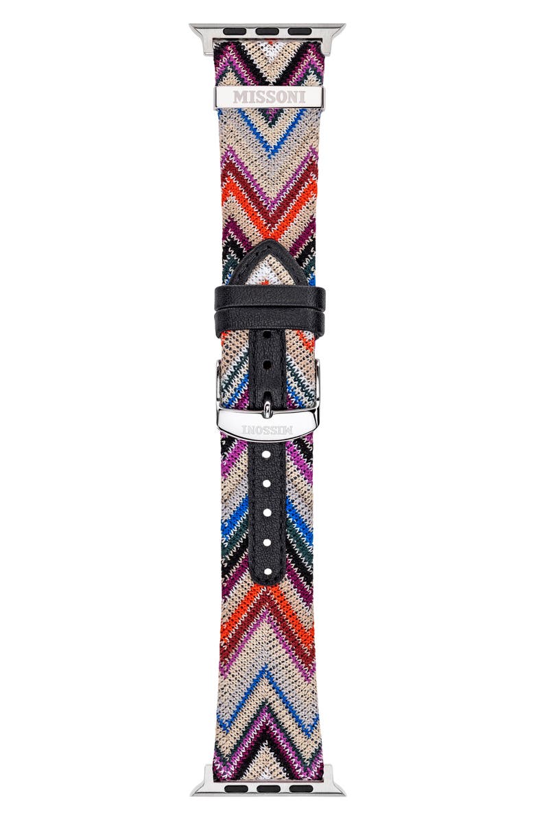 Missoni Multicolor Authentic Zigzag 24mm Textile Apple Watch® Watchband ...