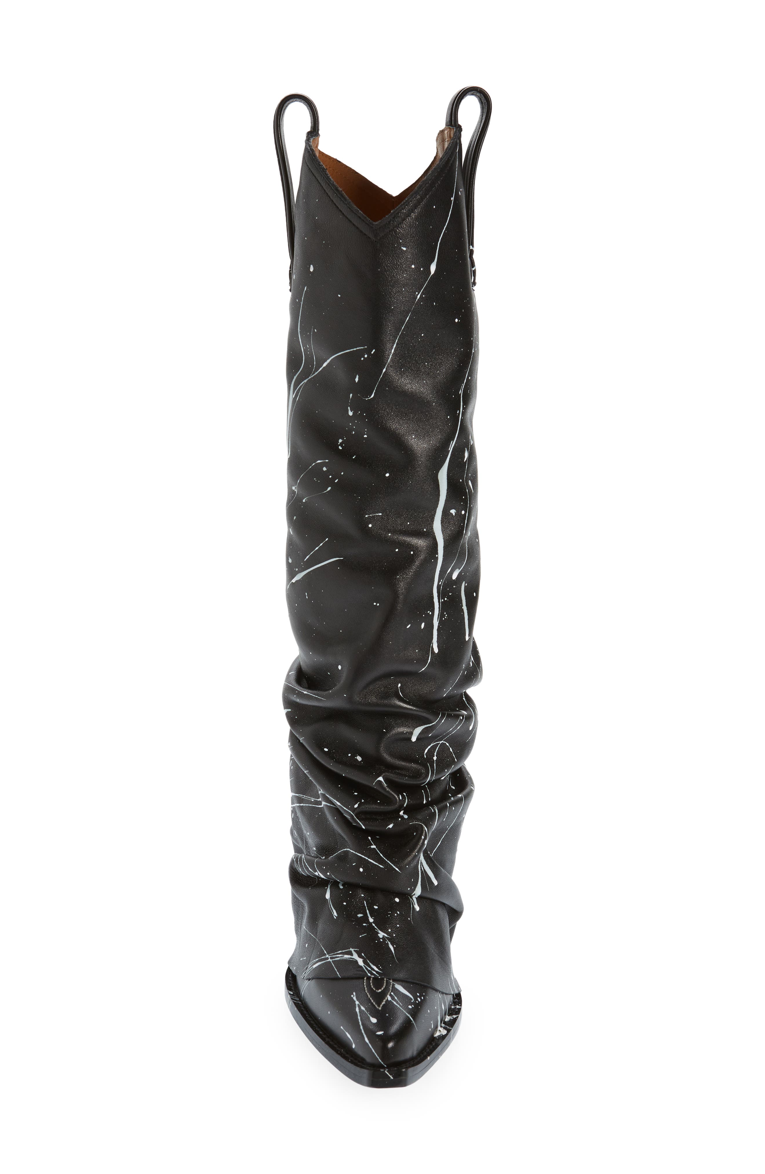 R13 Paint Spatter Sleeve Western Boot (Women) | Nordstrom