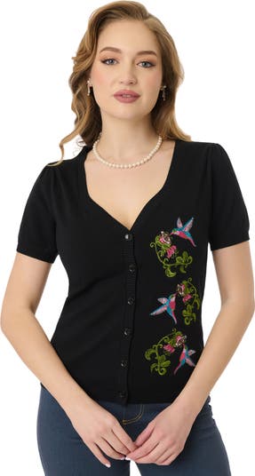 Unique Vintage 1950s Embroidered Cardigan | Nordstrom