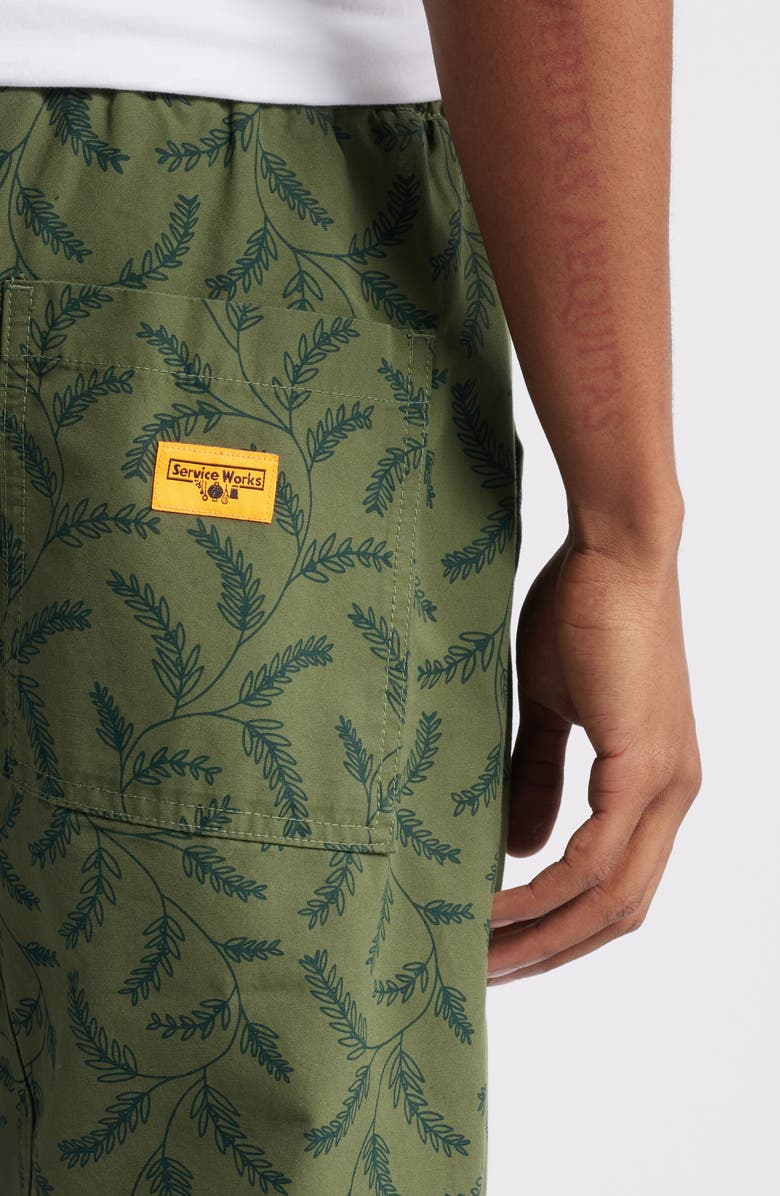 Service Works Branch Print Cotton Twill Chef Pants | Nordstromrack