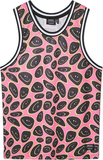 WeSC Smiley Face Mesh Basketball Tank | Nordstrom