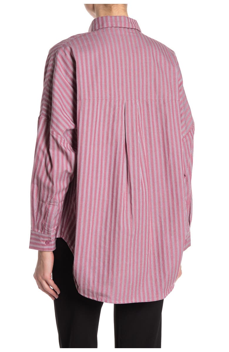French Connection Bega Striped Oversize Blouse | Nordstromrack