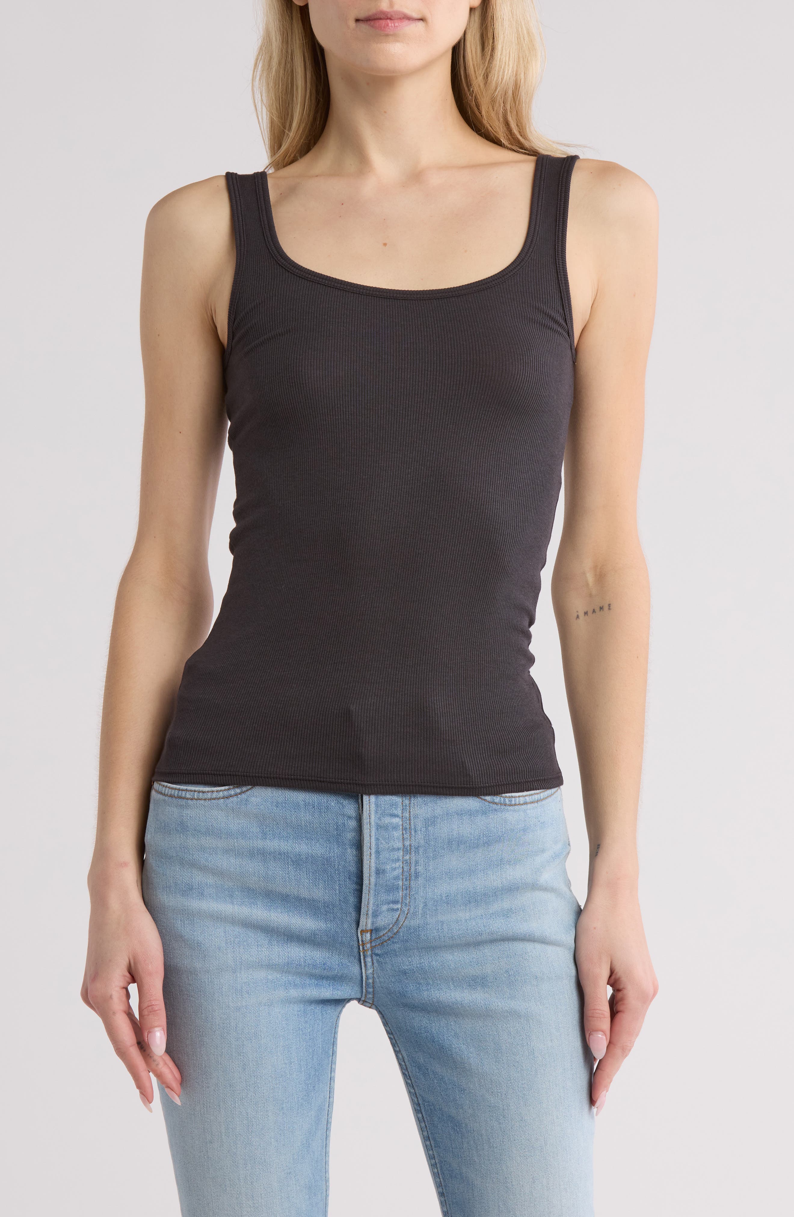 rag & bone Essie Scoop Neck Ribbed Tank (Women) | Nordstromrack