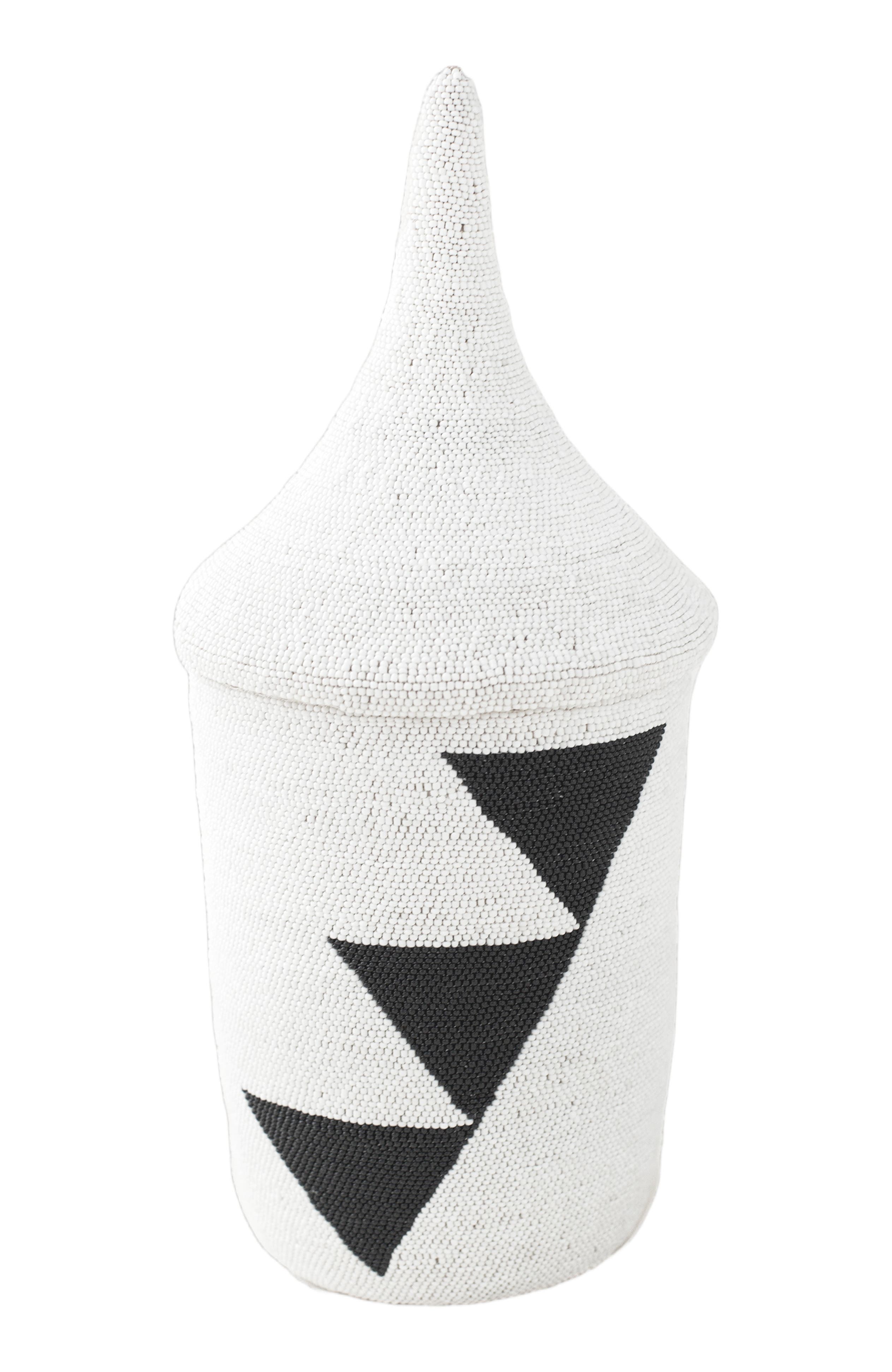 indego africa Beaded Triangle Peace Basket | Nordstrom