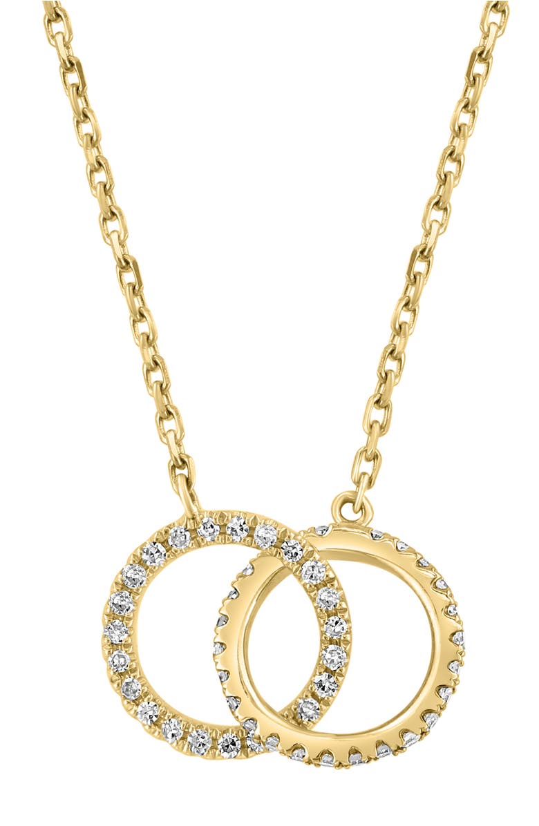 EFFY 14K Yellow Gold & Diamond Linked Pendant Necklace - 0.24 ctw | Nordstromrack