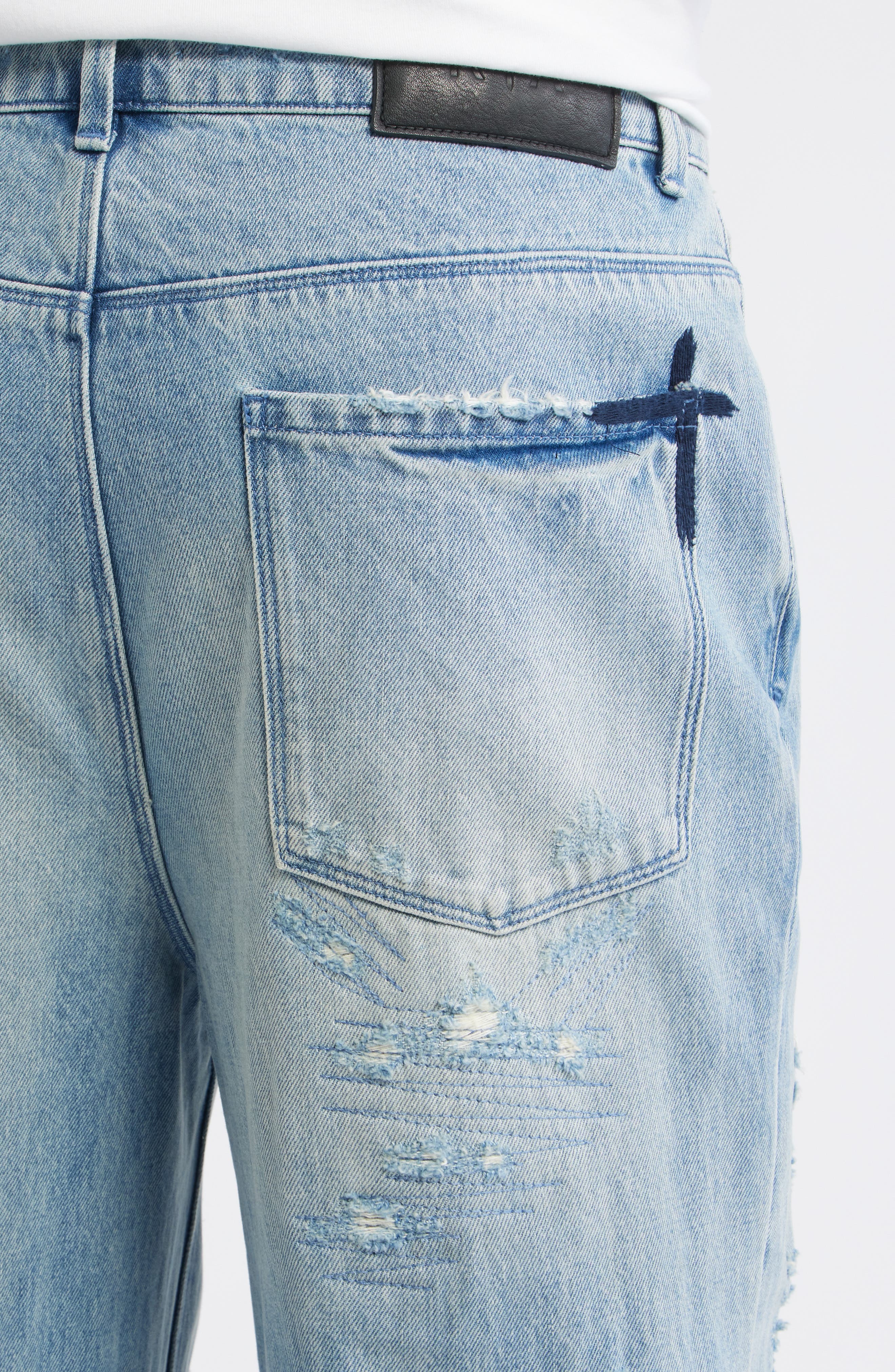 RtA Jonas Frayed Horizon Distressed Jeans | Nordstrom