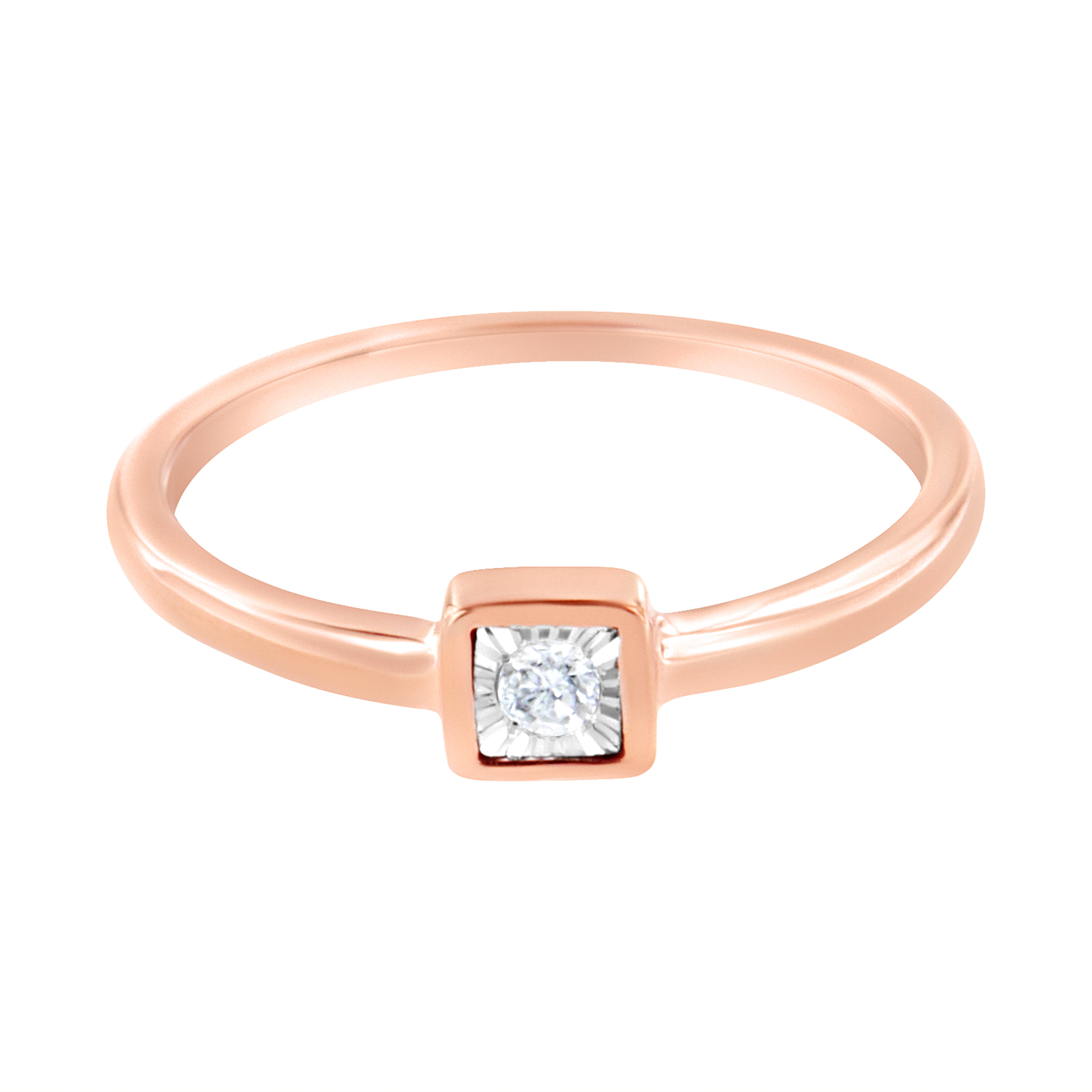Haus of Brilliance 14K Rose Gold Plated Silver Miracle Set Diamond ...