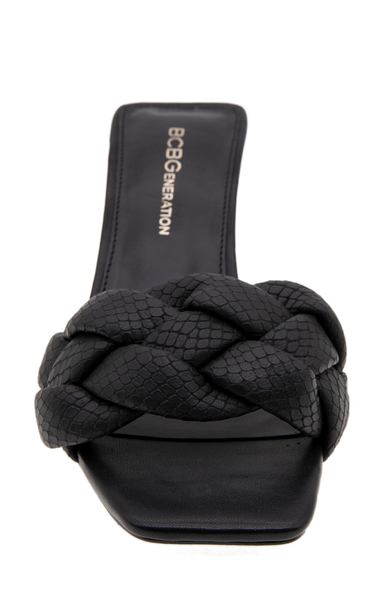 BCBGeneration Marlino Snake Embossed Slide Sandal (Women) | Nordstrom