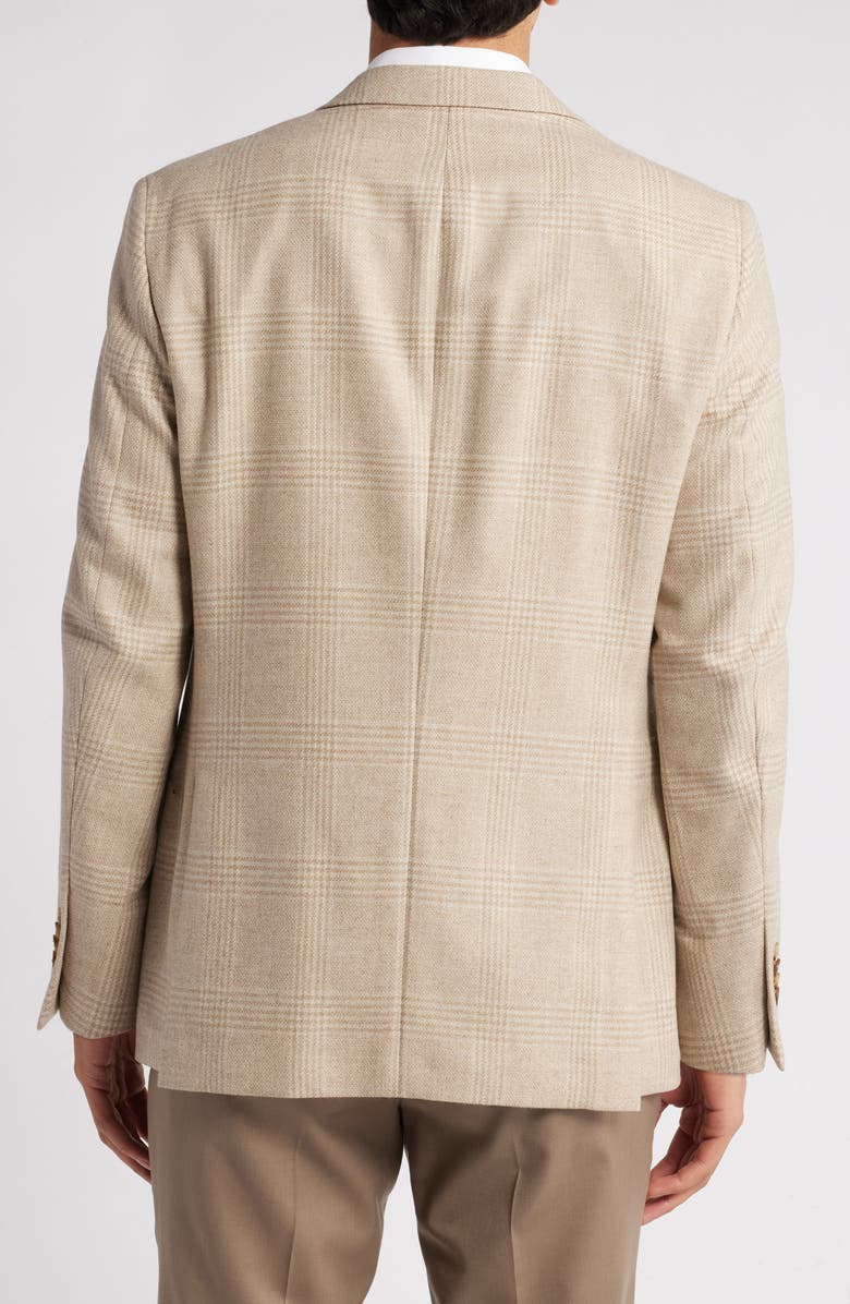 Peter Millar Hyperlight Soft Tan Plaid Wool & Cashmere Sport Coat ...