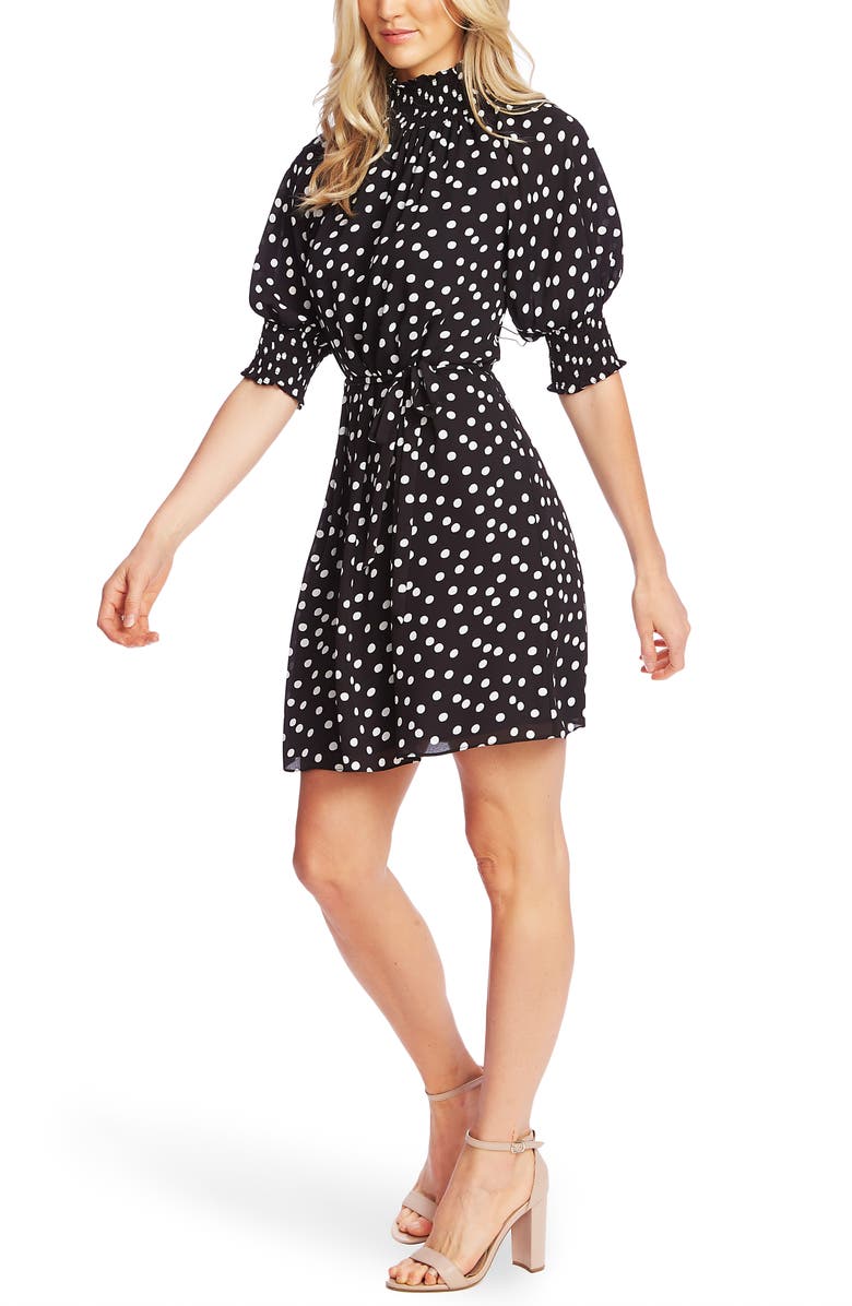 CeCe Galactic Dot A-Line Dress | Nordstrom