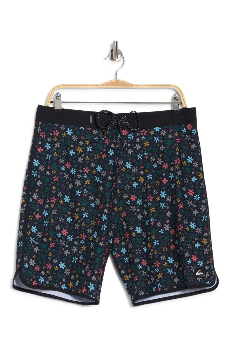 Surfsilk Scallop Ditsy Board Shorts (Men) | Nordstromrack