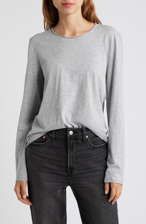 Women's Grey Tops | Nordstrom
