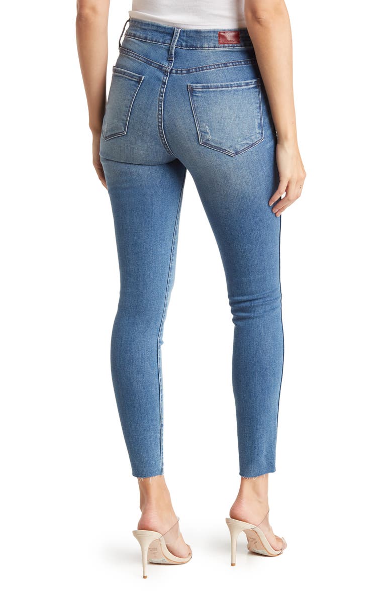 Whetherly Cooper Frayed Exposed Button Ankle Skinny Jeans | Nordstromrack