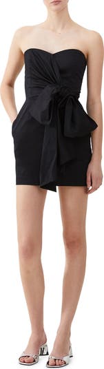 French Connection Florida Summer Tie Waist Strapless Minidress | Nordstrom