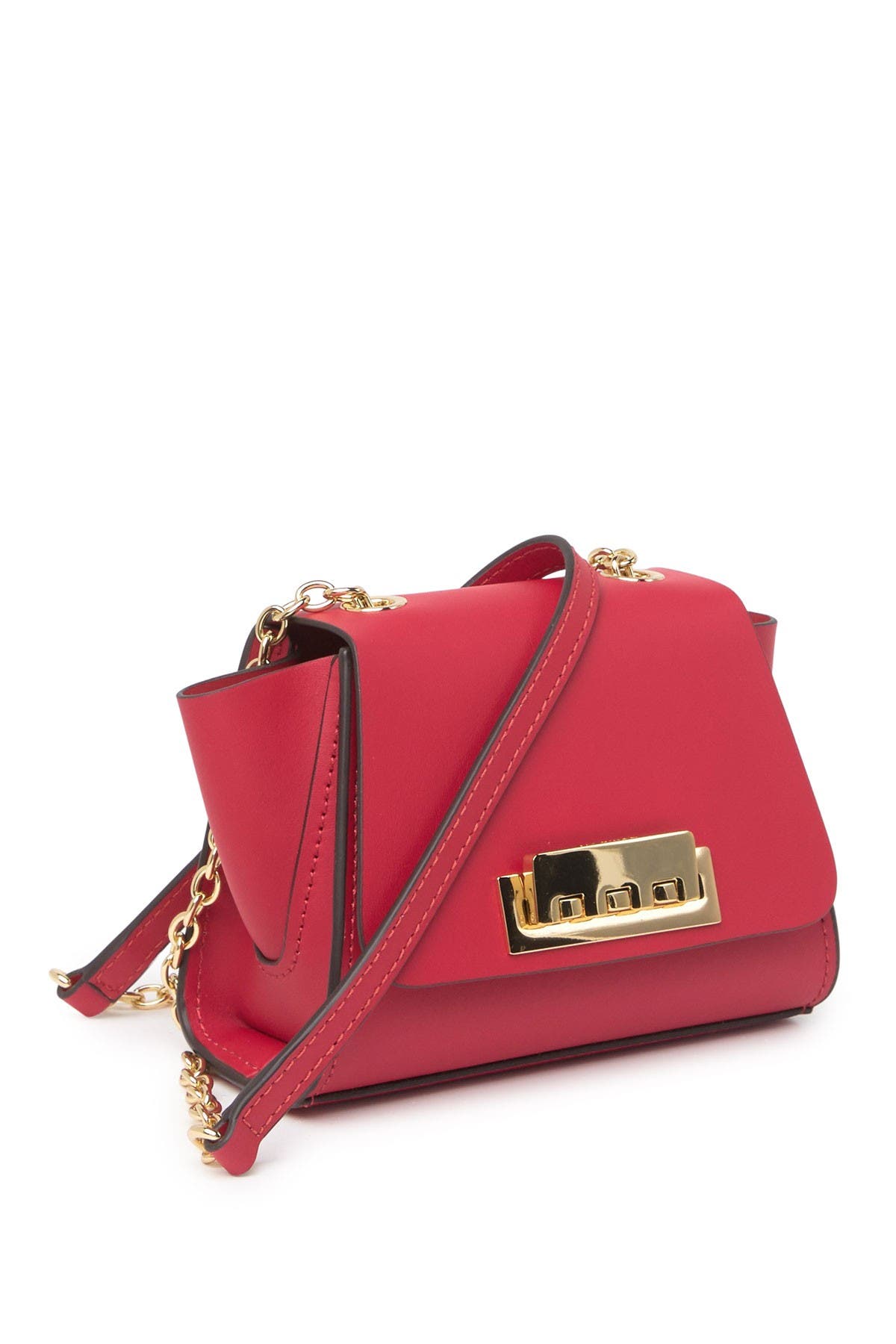 ZAC Zac Posen Eartha Mini Chain Leather Crossbody Bag | Nordstromrack