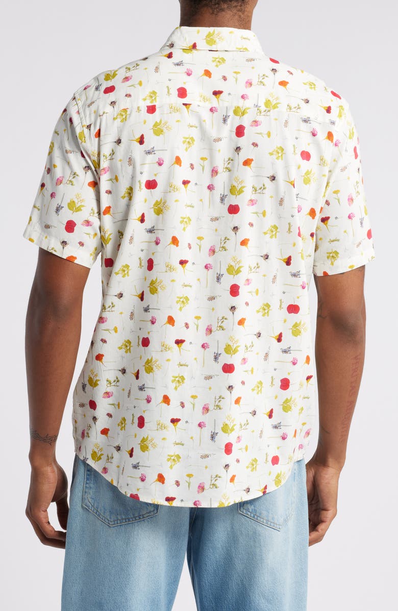 RVCA x Mark Oblow Print Short Sleeve Button-Up Shirt | Nordstromrack