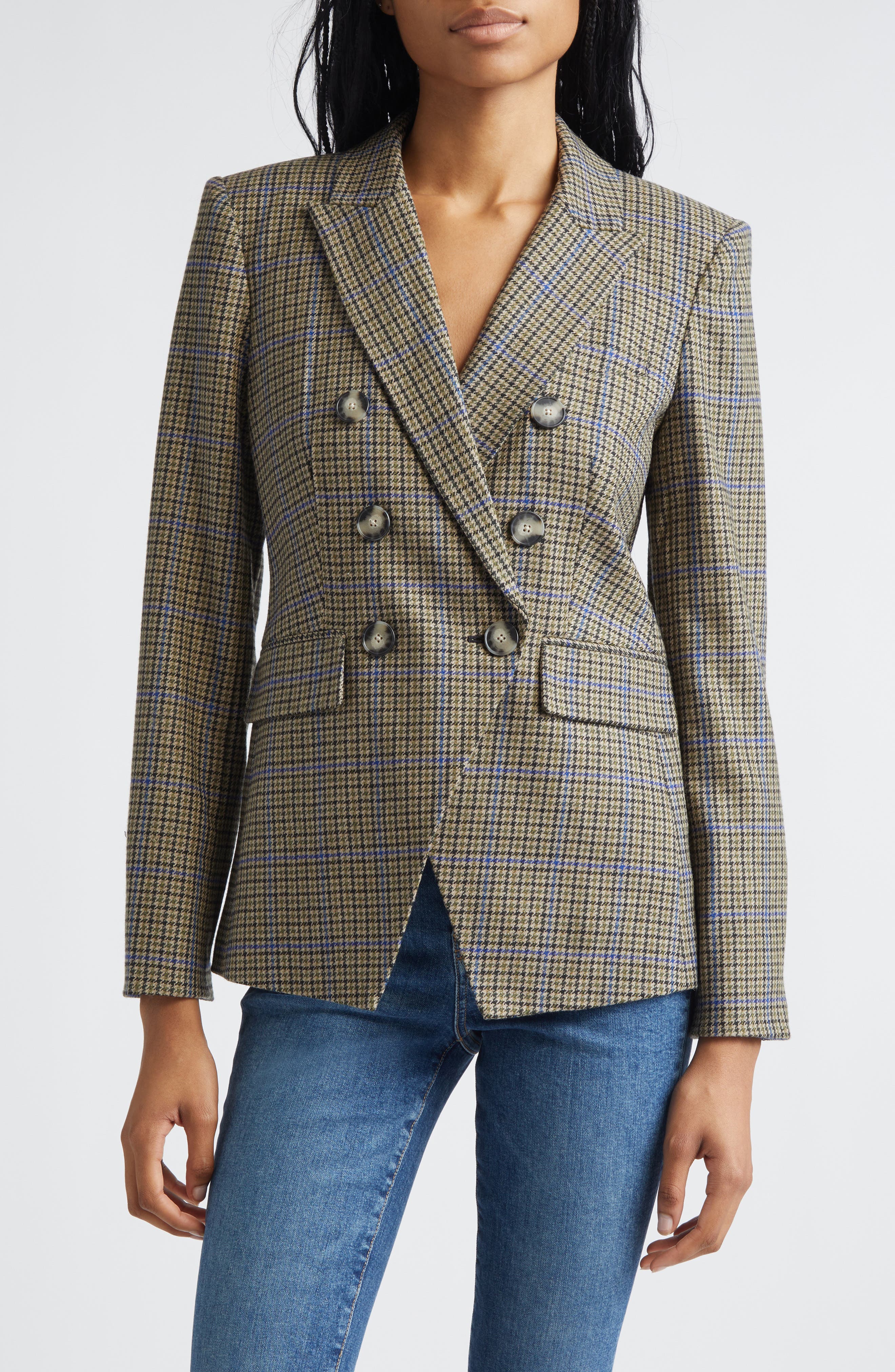 Veronica Beard Miller Houndstooth Check Dickey Jacket | Nordstrom