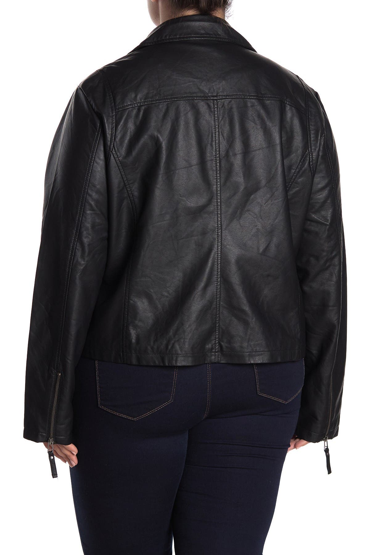 MAX STUDIO Faux Leather Moto Jacket | Nordstromrack