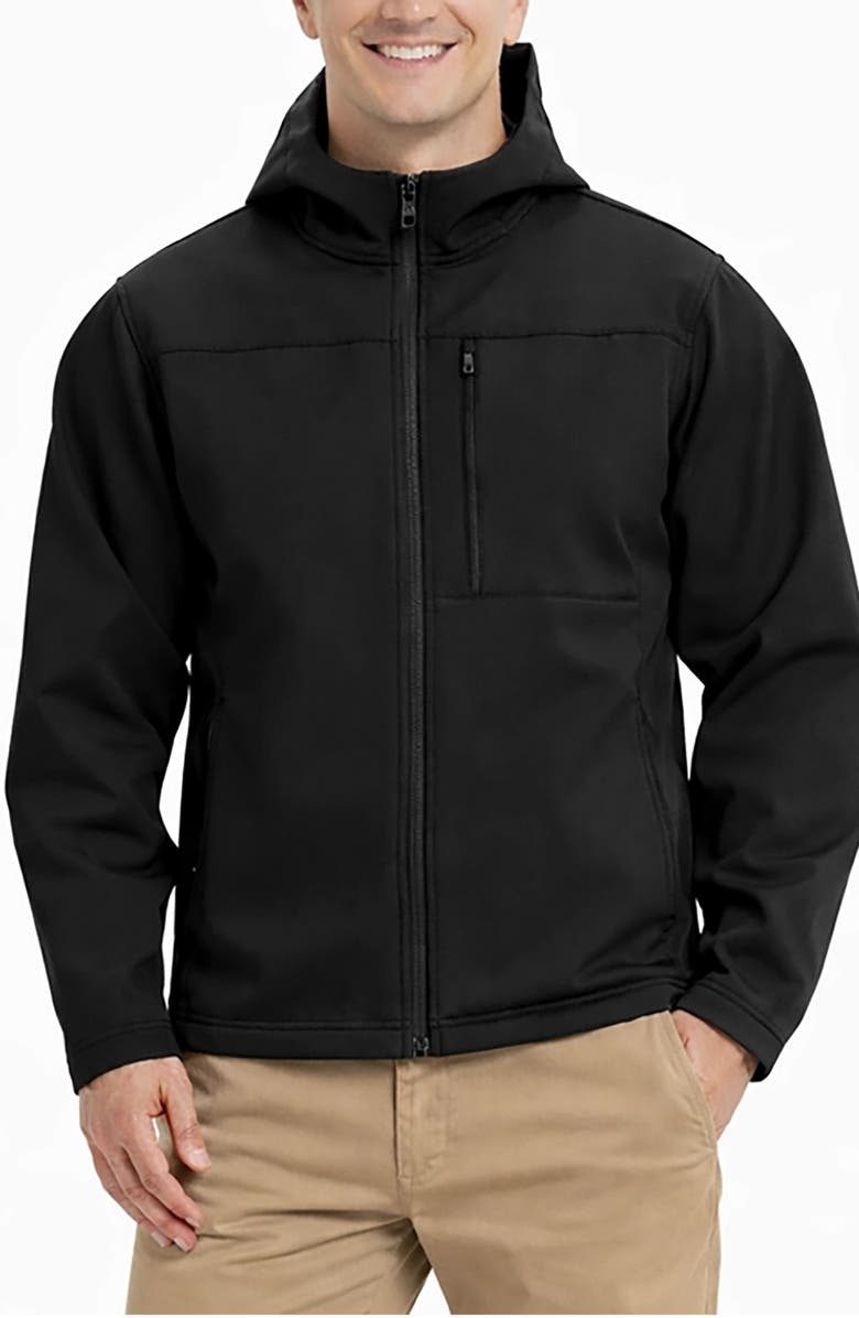 HAWKE & CO Water Resistant Hooded Softshell Jacket | Nordstromrack