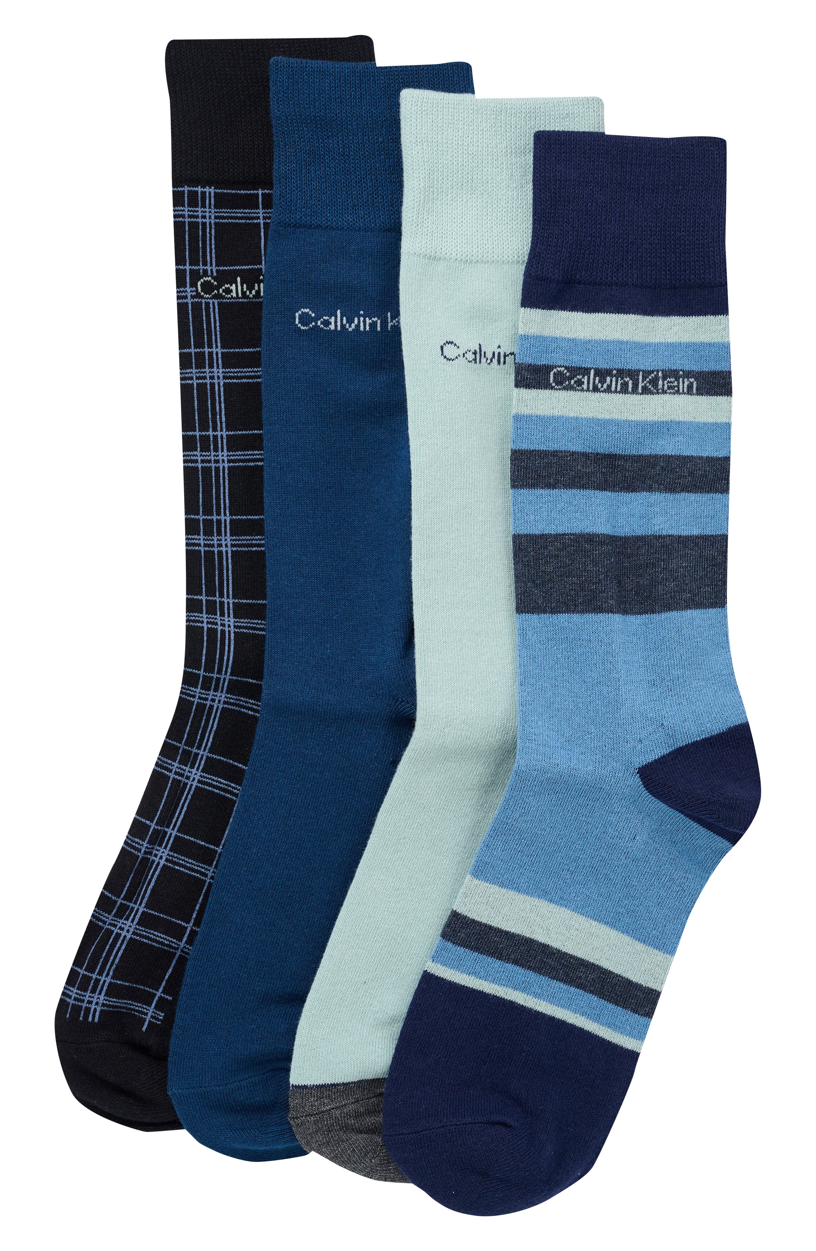 Calvin Klein 4-Pack Assorted Dress Socks | Nordstrom