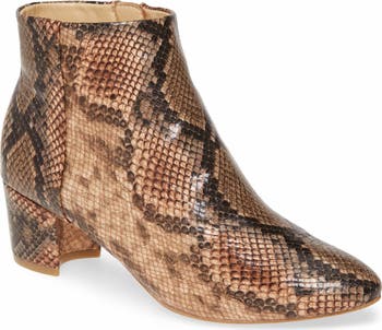 Katy Perry The Rich Snake Print Bootie (Women) | Nordstrom