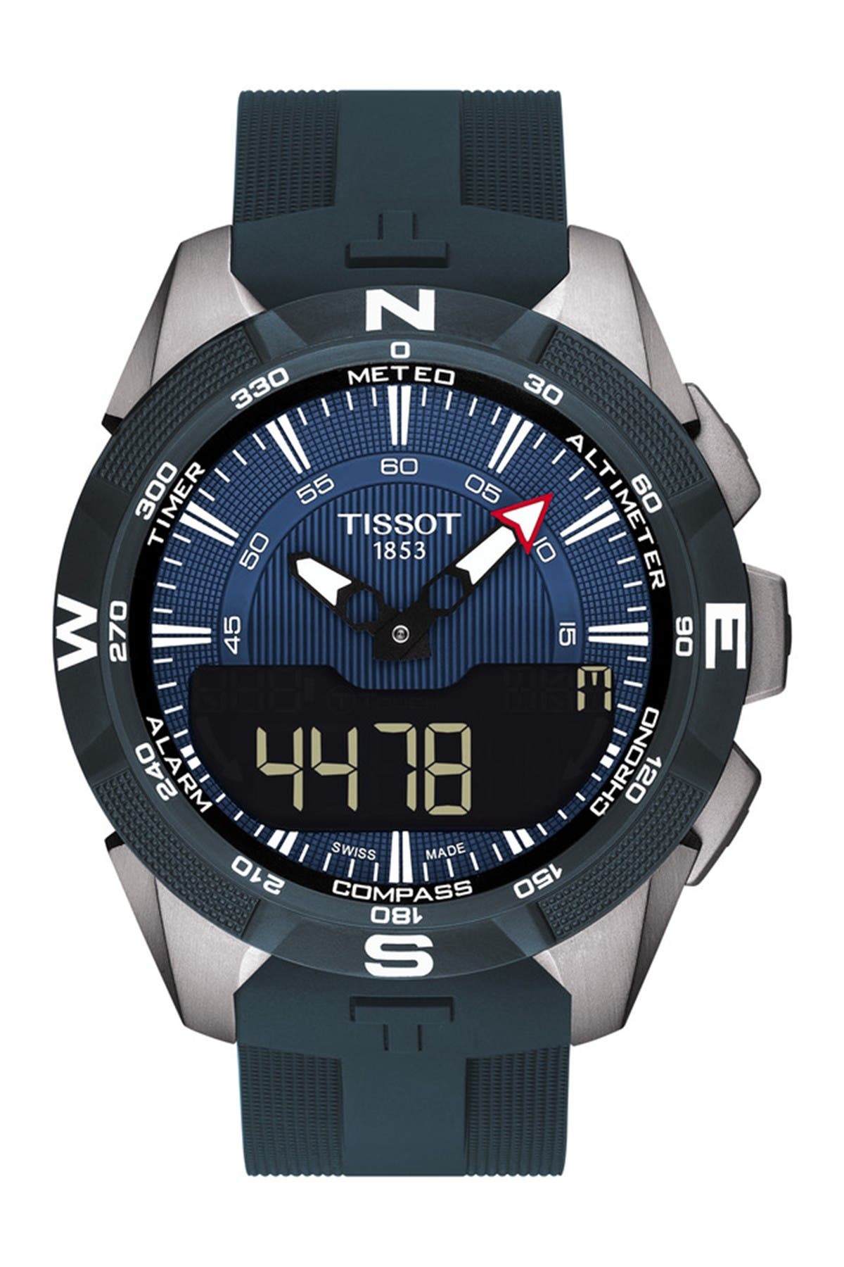 Tissot Men's T-Touch Solar 2 Silicone Strap Watch, 45mm | Nordstromrack