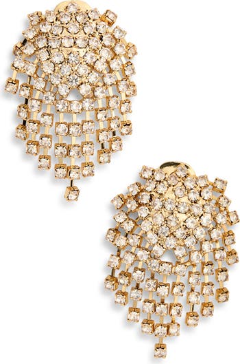 Kenneth Jay Lane Crystal Cluster Fringe Drop Earrings | Nordstromrack