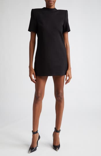 Area Crystal Embellished Back Slit T-Shirt Minidress | Nordstrom