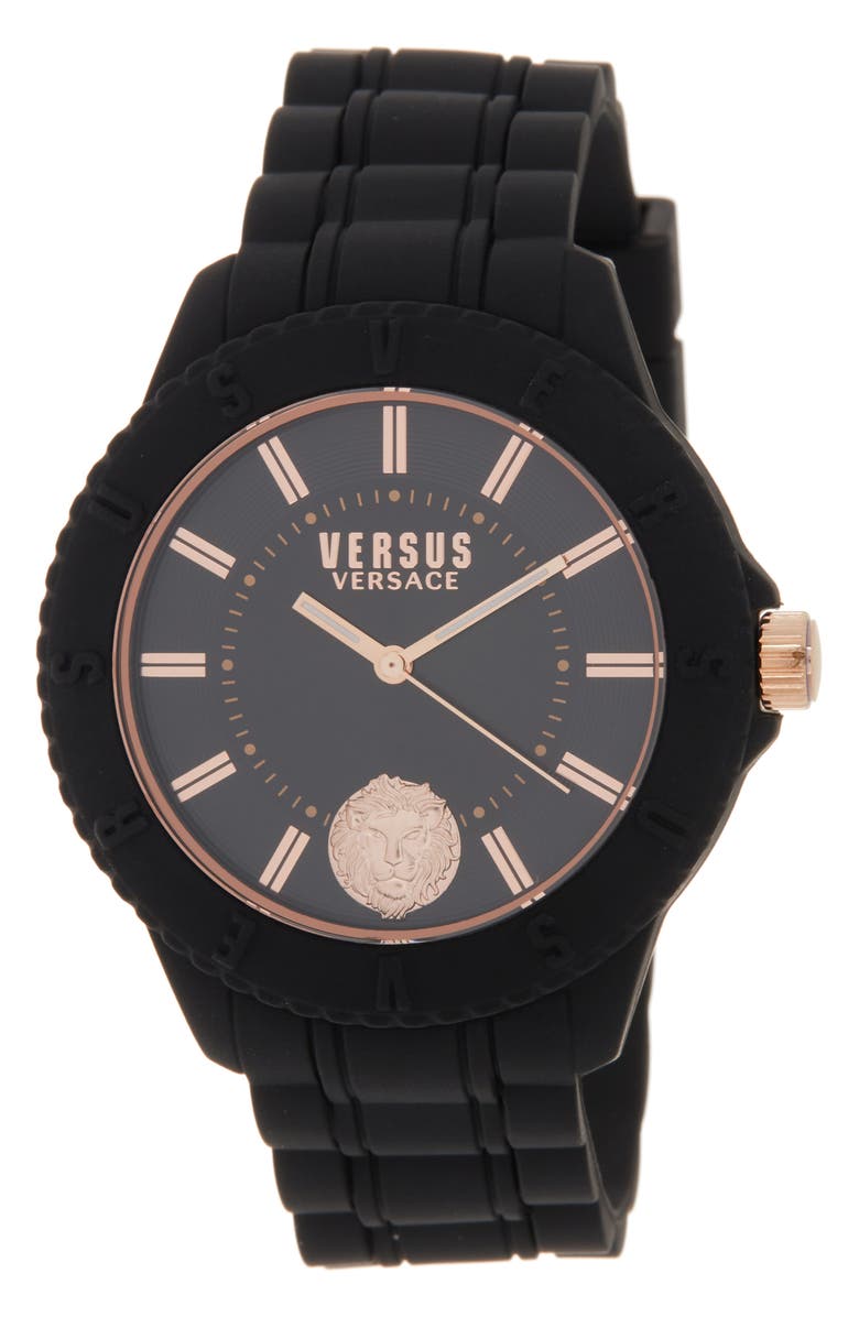 VERSUS Versace Tokyo Silicone Strap Watch, 42mm | Nordstromrack