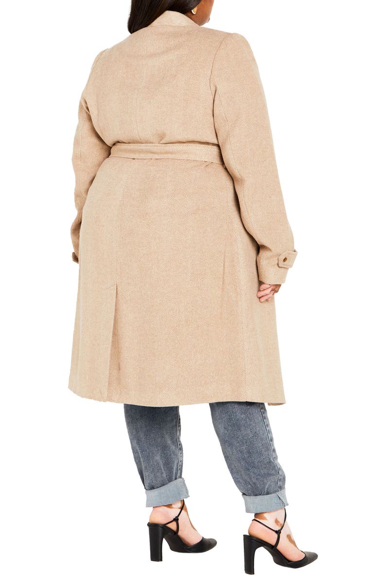 City Chic Isabella Belted Coat | Nordstromrack