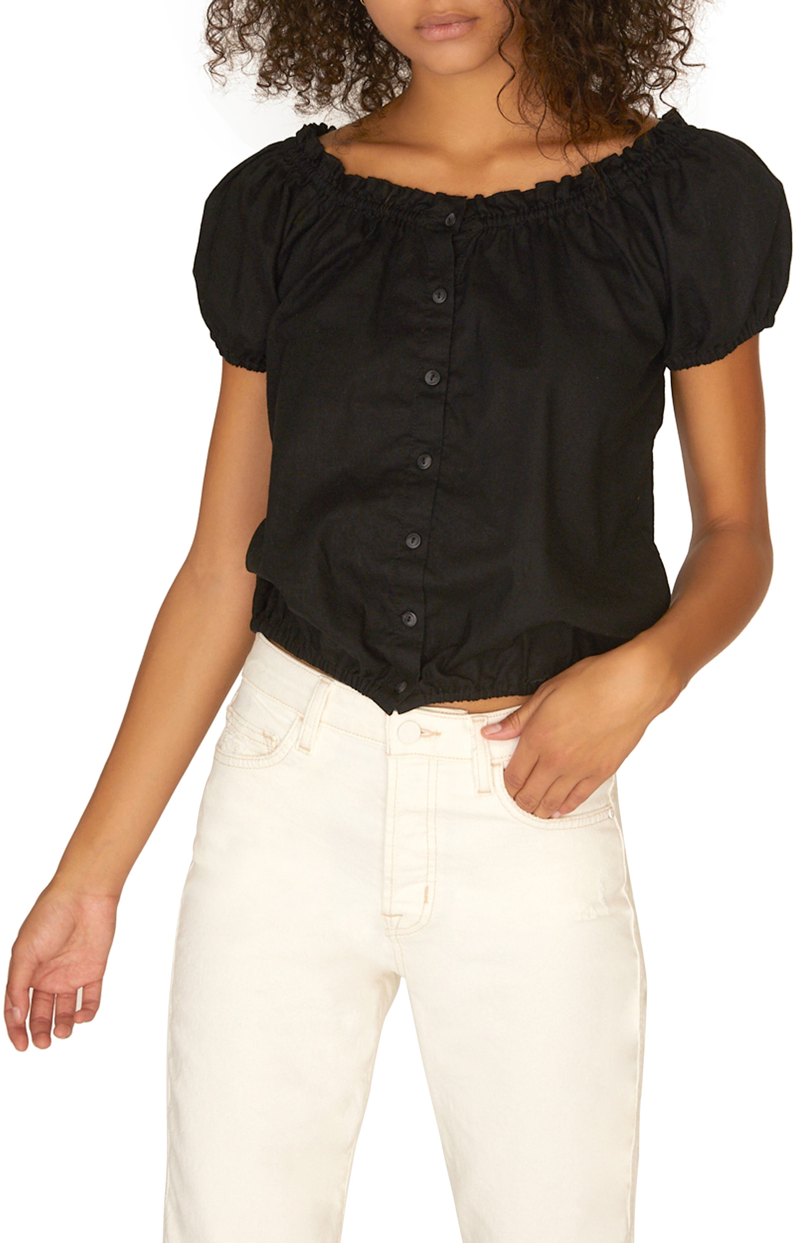 Sanctuary Sunkissed Shoulder Skimmer Top | Nordstrom