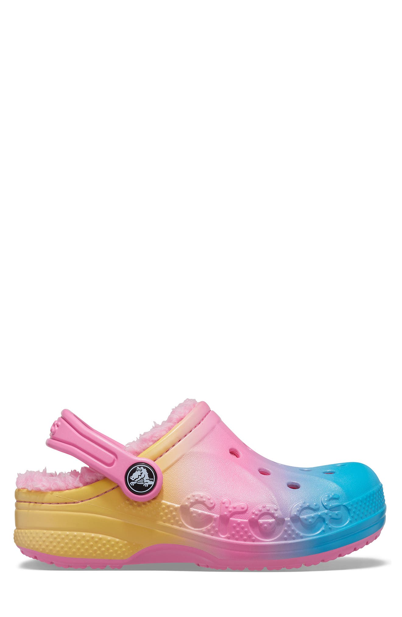 CROCS Baya Printed Faux Fur Lined Clog | Nordstromrack