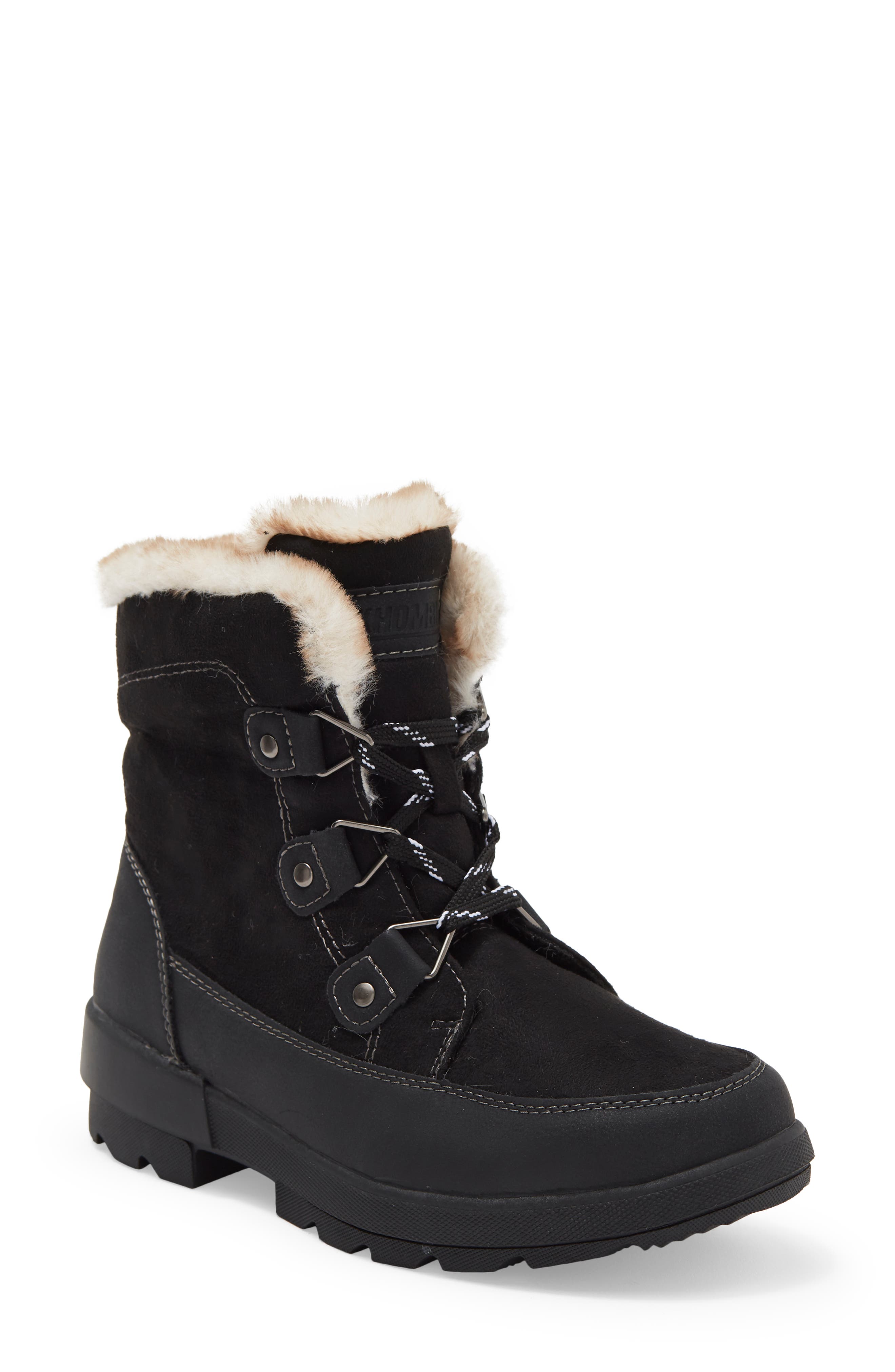 Khombu Faux Fur Stomp Boot (Women) | Nordstromrack